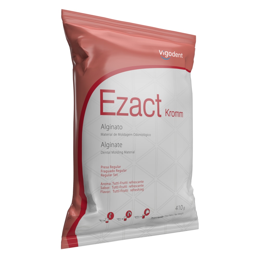 Alginato Ezact Kromm - Vigodent - Apoio Dental