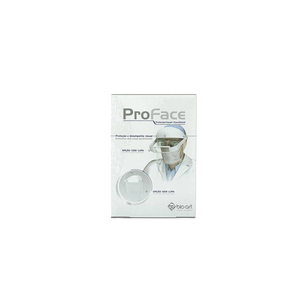Protetor Facial com Lupa 3.5X Proface - Bio-Art - Apoio Dental